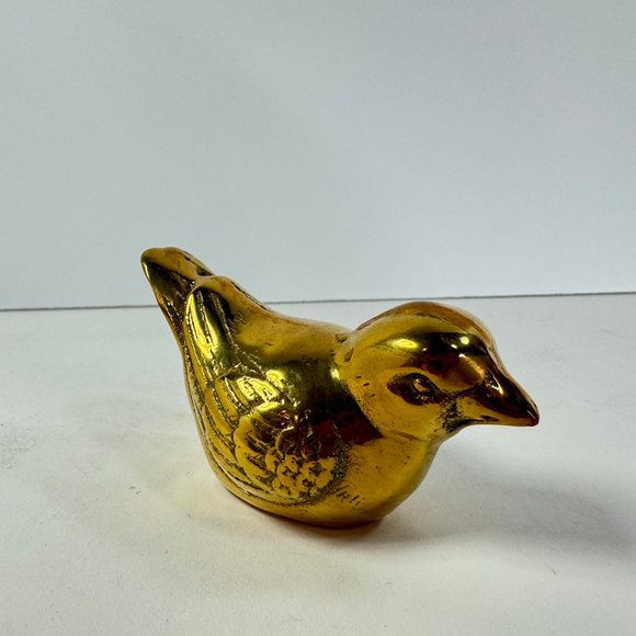 Accents | Vintage Small Brass Finch Bird Figurine | Poshmark